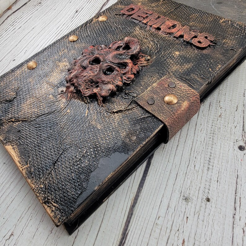 Scary Demons Book Prop, Gothic Decor, Witchy Decor, Halloween Books ...