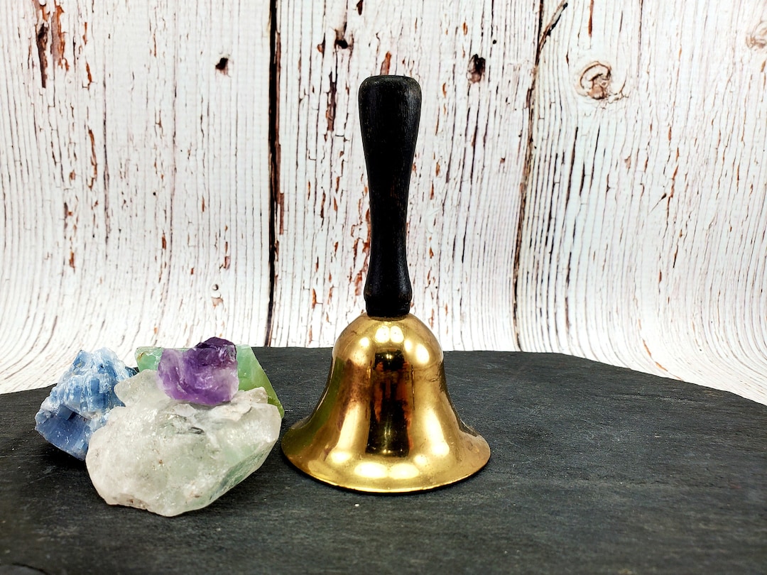 Vintage Metal Altar Bell, Temple Bell, Metal Bell, Divination Bell ...