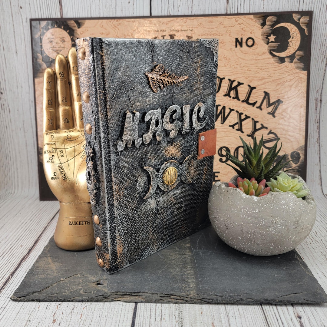 Scary Magic Book Prop, Gothic Decor, Witchy Decor, Halloween Books ...