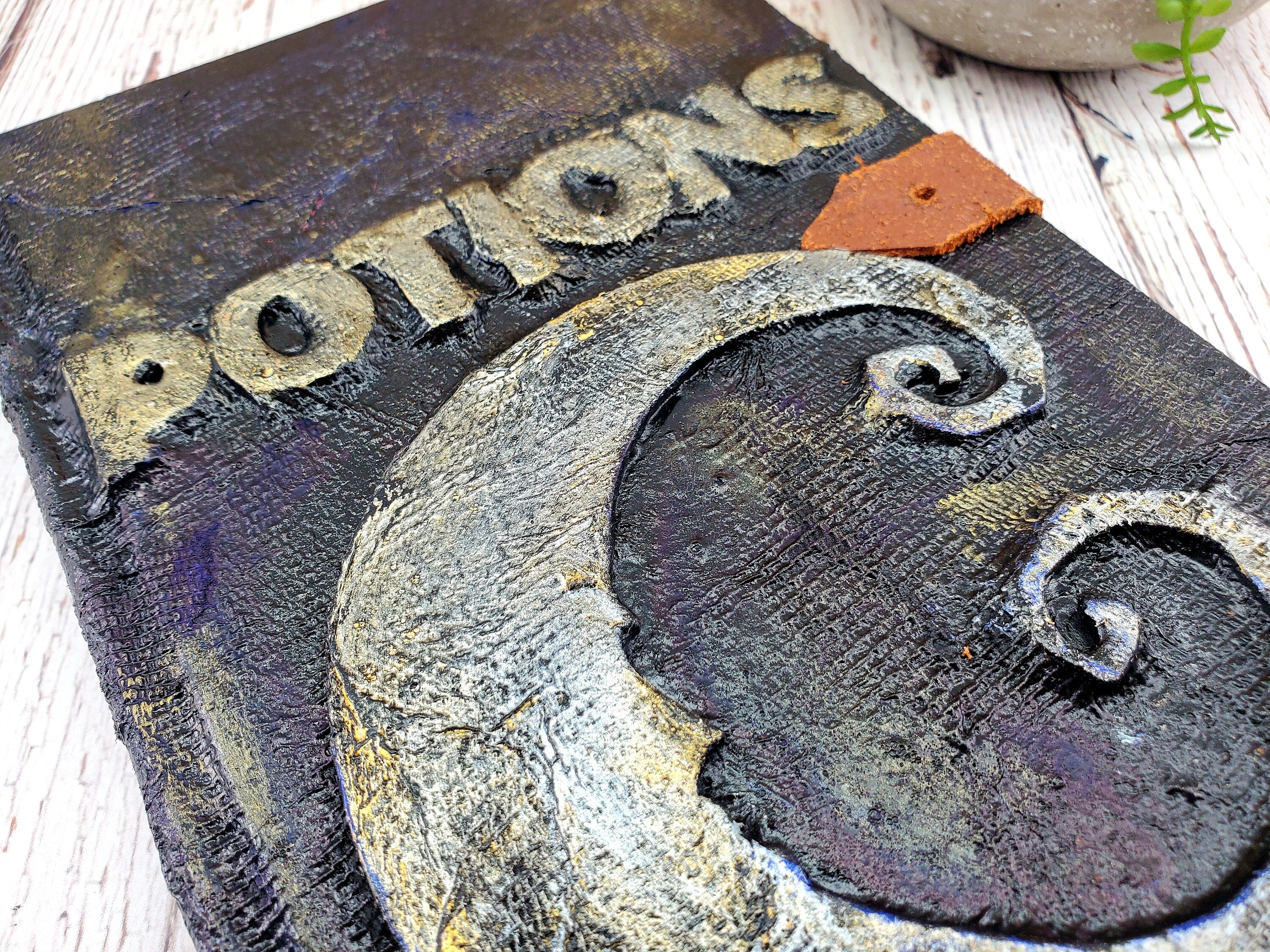 Scary Potions Book Prop, Gothic Decor, Witchy Decor, Halloween Books ...