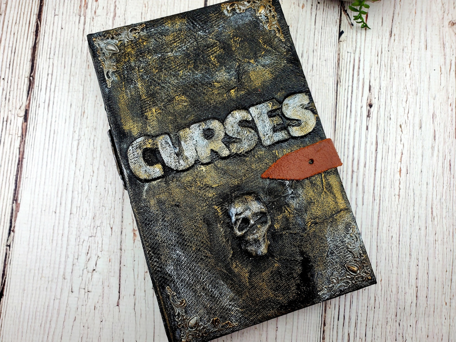 Scary Curses Book Prop, Gothic Decor, Witchy Decor, Halloween Books ...