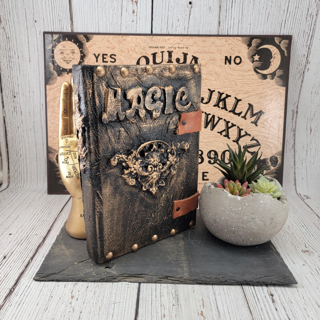 Scary Magic Book Prop, Gothic Decor, Witchy Decor, Halloween Books ...
