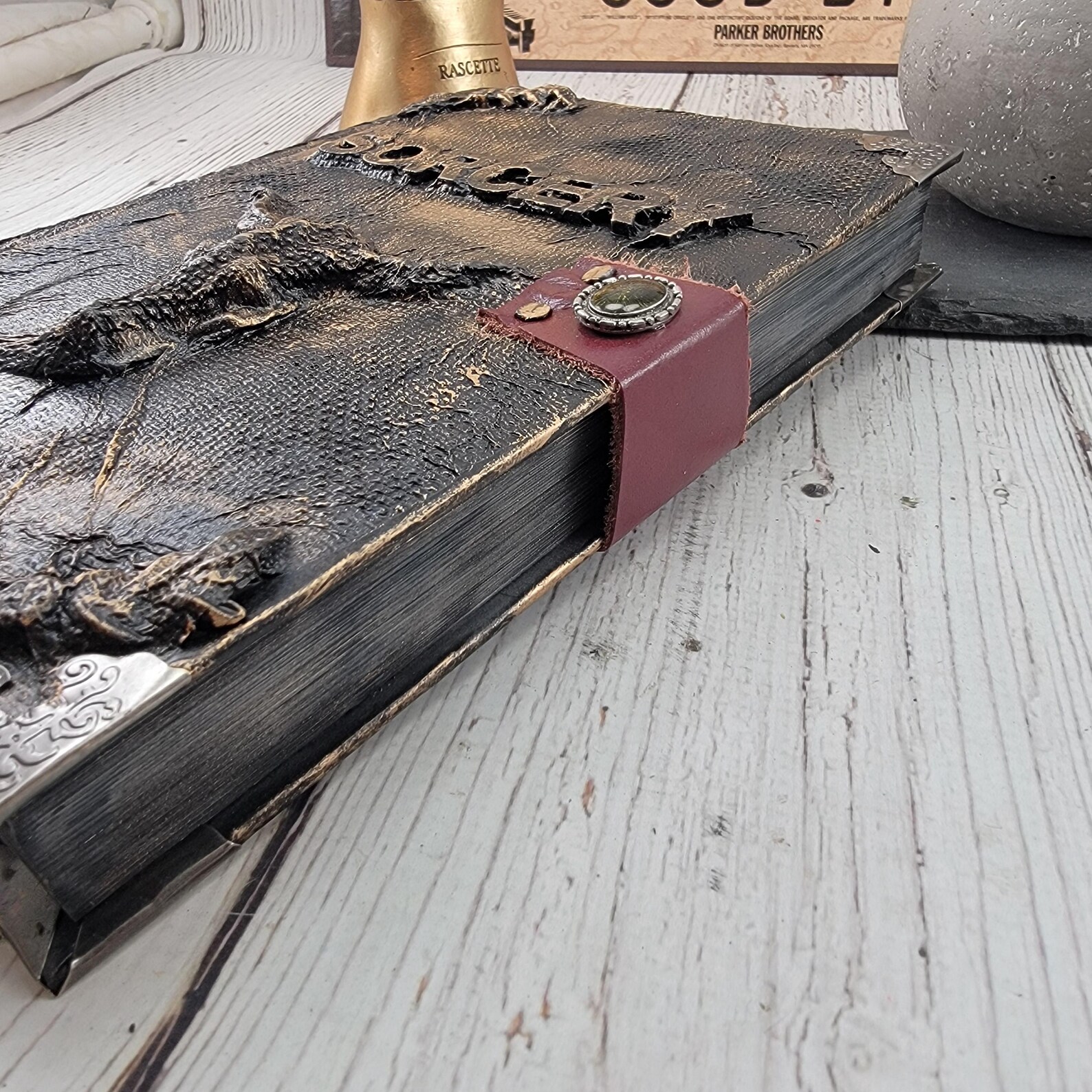 Scary Sorcery Book Prop, Gothic Decor, Witchy Decor, Halloween Books ...