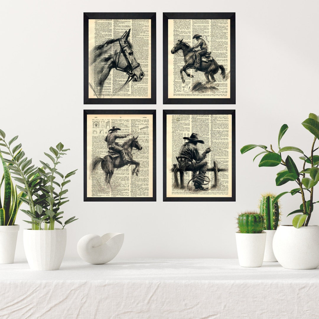 Cowboy Dictionary Print, Rodeo Wall Art, Cowboy Art Print, Rodeo Art ...