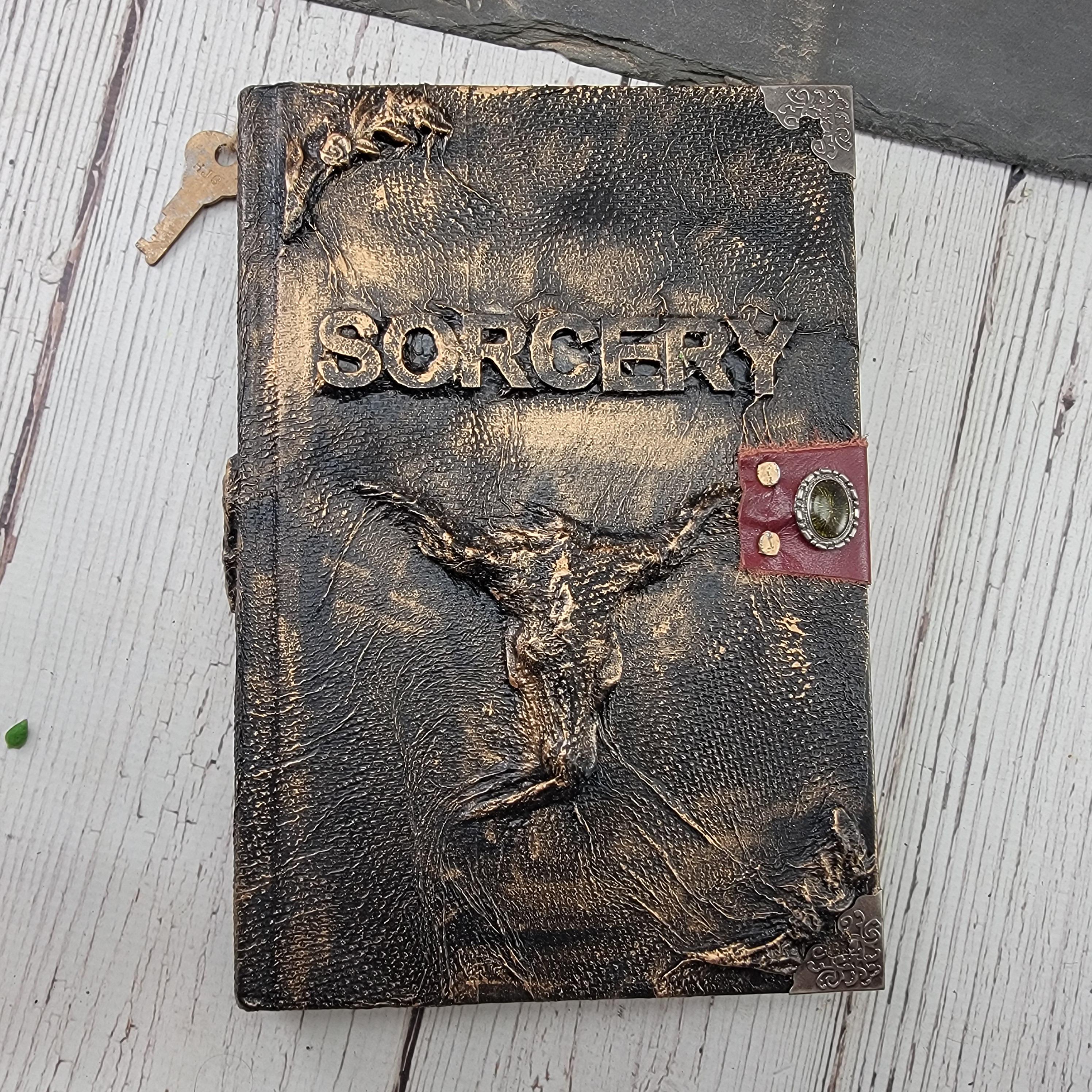 Scary Sorcery Book Prop, Gothic Decor, Witchy Decor, Halloween Books ...