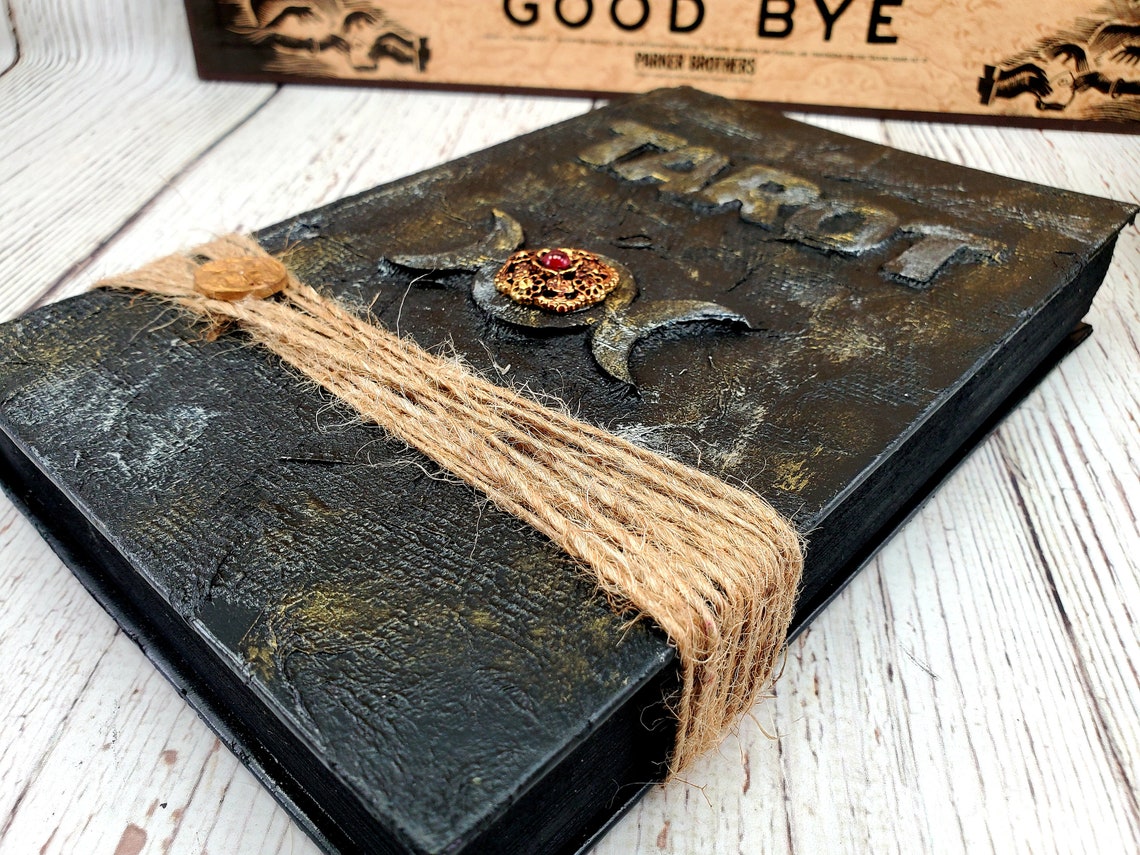 Scary Spells Book Prop, Gothic Decor, Witchy Decor, Halloween Books ...