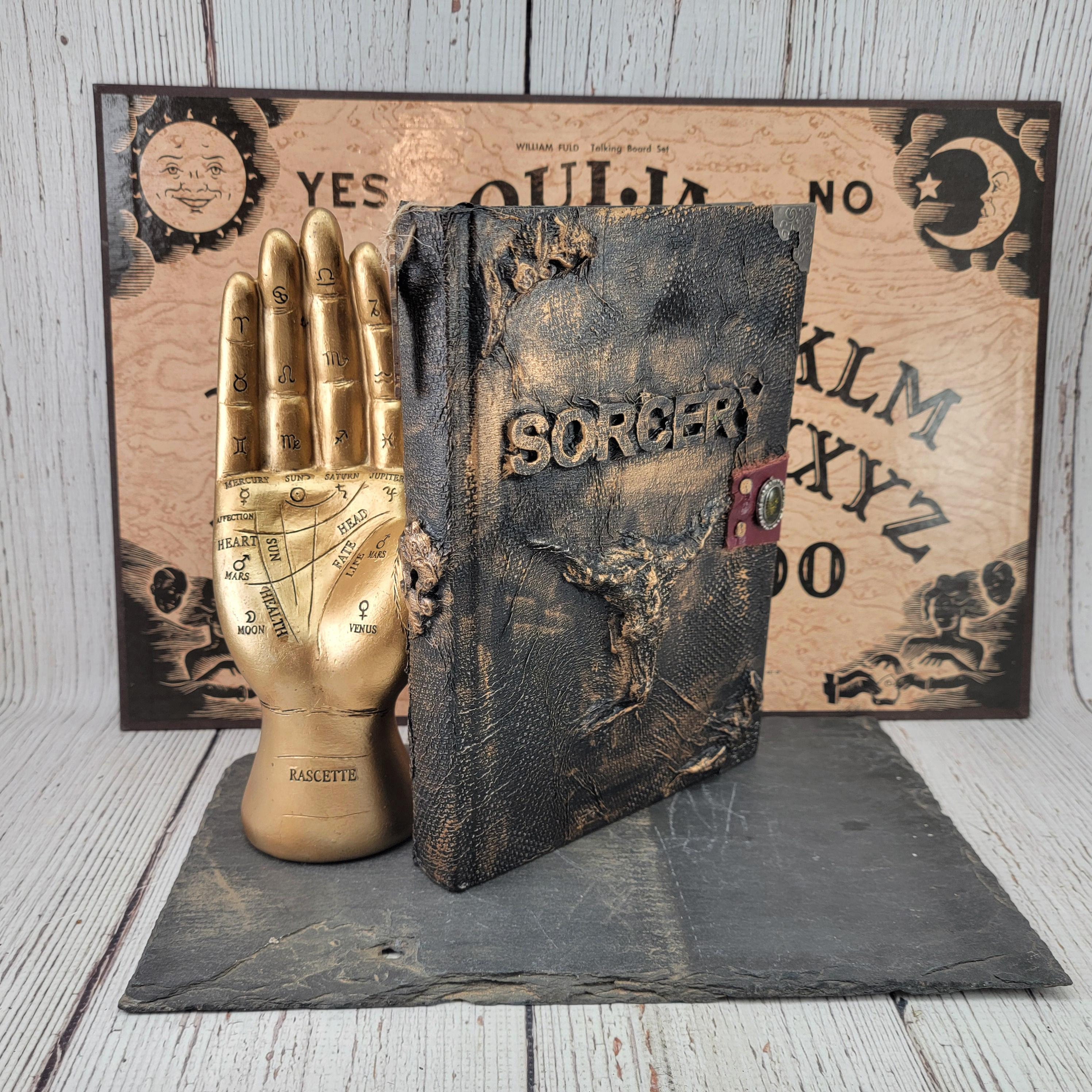 Scary Sorcery Book Prop, Gothic Decor, Witchy Decor, Halloween Books ...