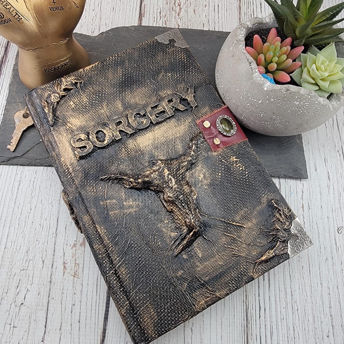 Scary Sorcery Book Prop, Gothic Decor, Witchy Decor, Halloween Books ...