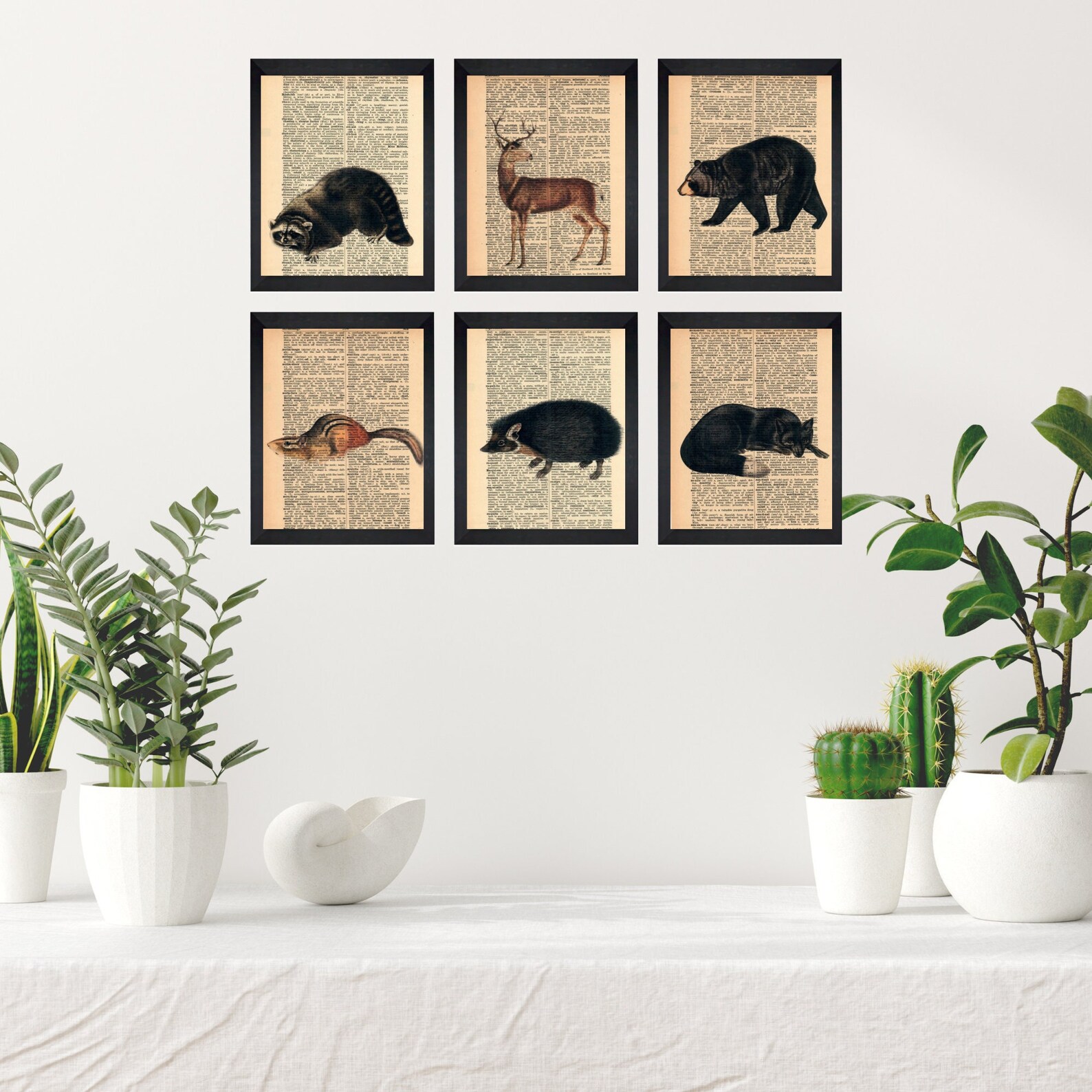 Woodland Creatures Dictionary Print, Woodland Animals Wall Art ...