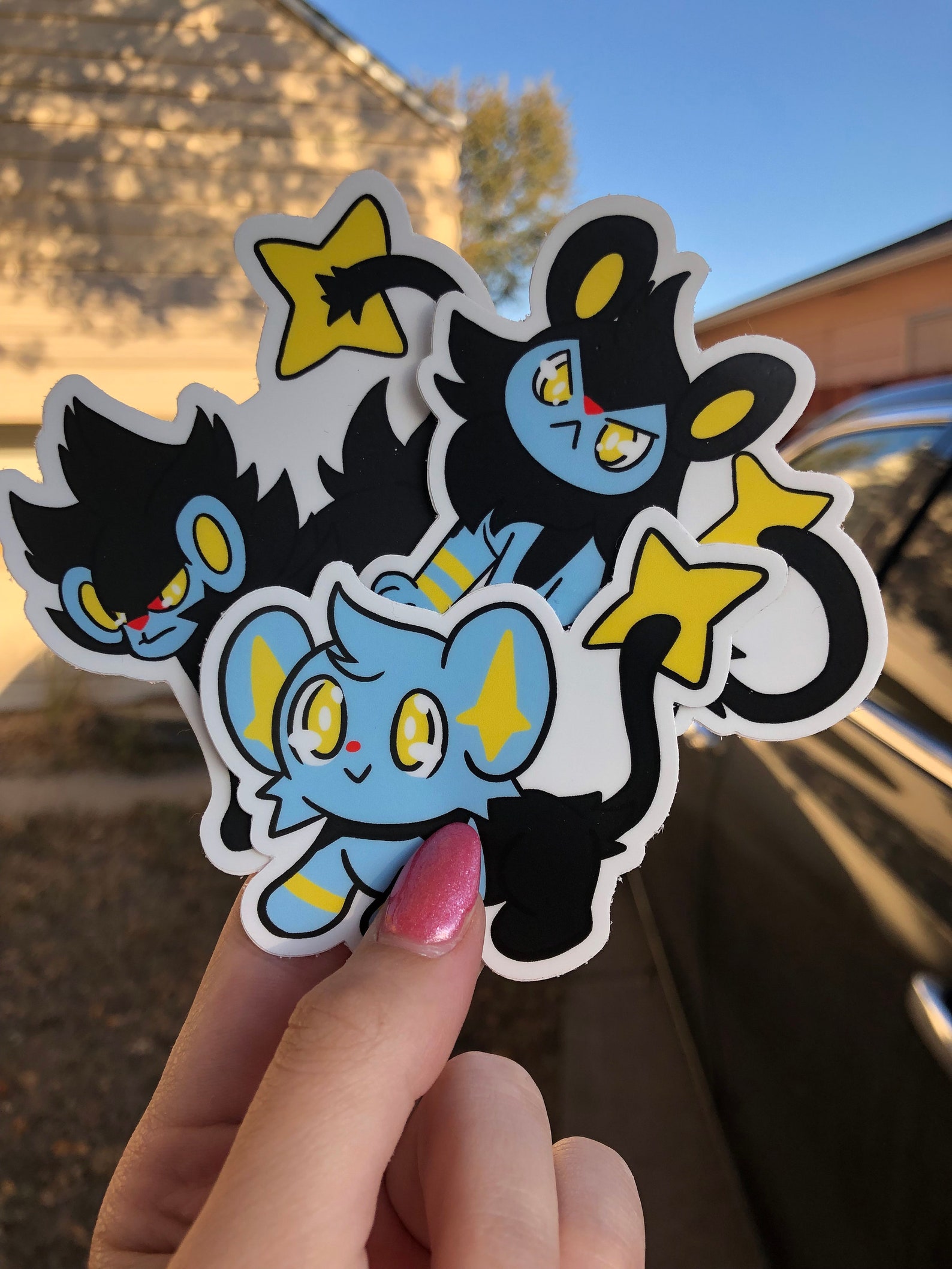 Shinx Evolution Line Inspired Stickers | Etsy