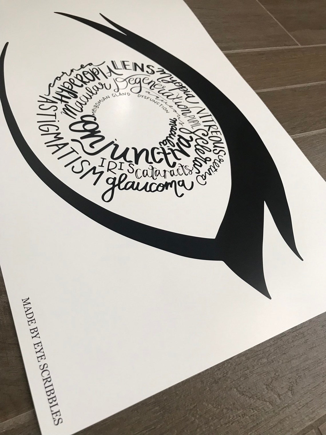 Eye Collage Artwork Eyeball Artwork Optometry Artwork - Etsy