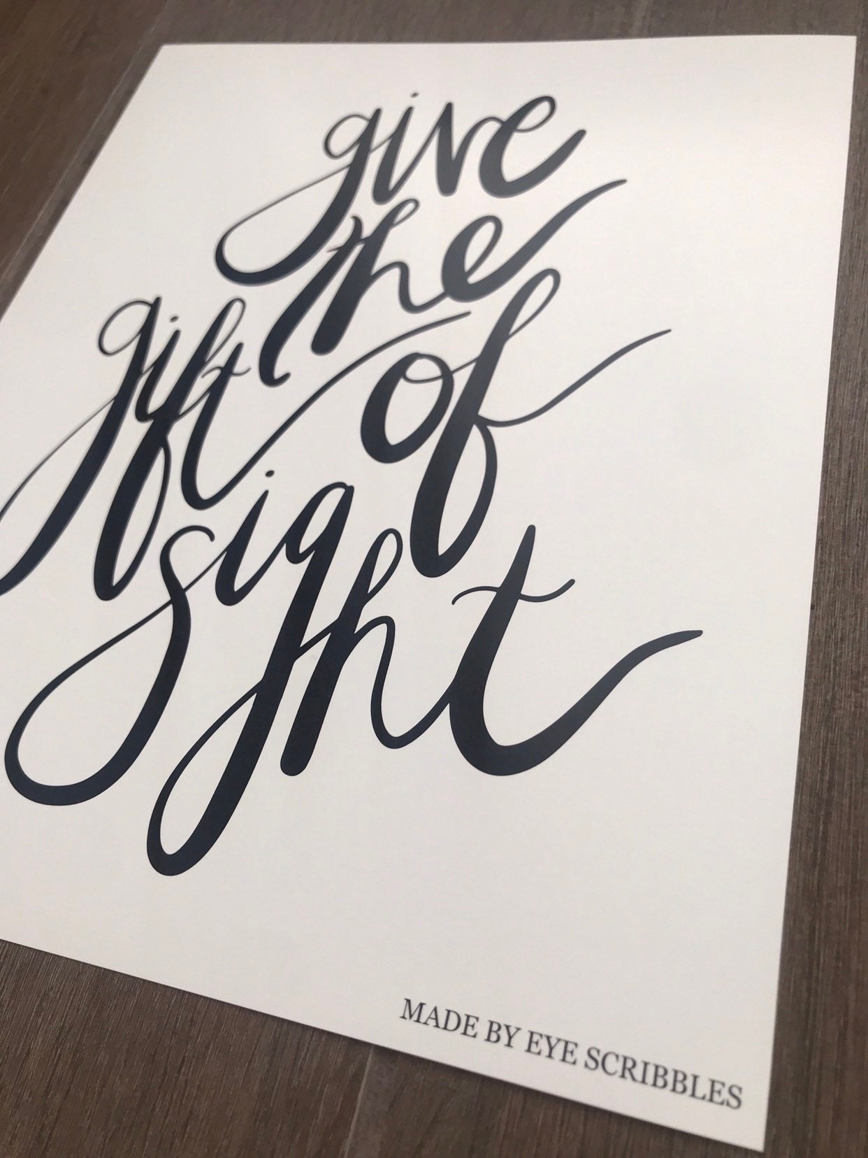 Gift of Sight Wall Decor Optometry Art Optometrist Office - Etsy