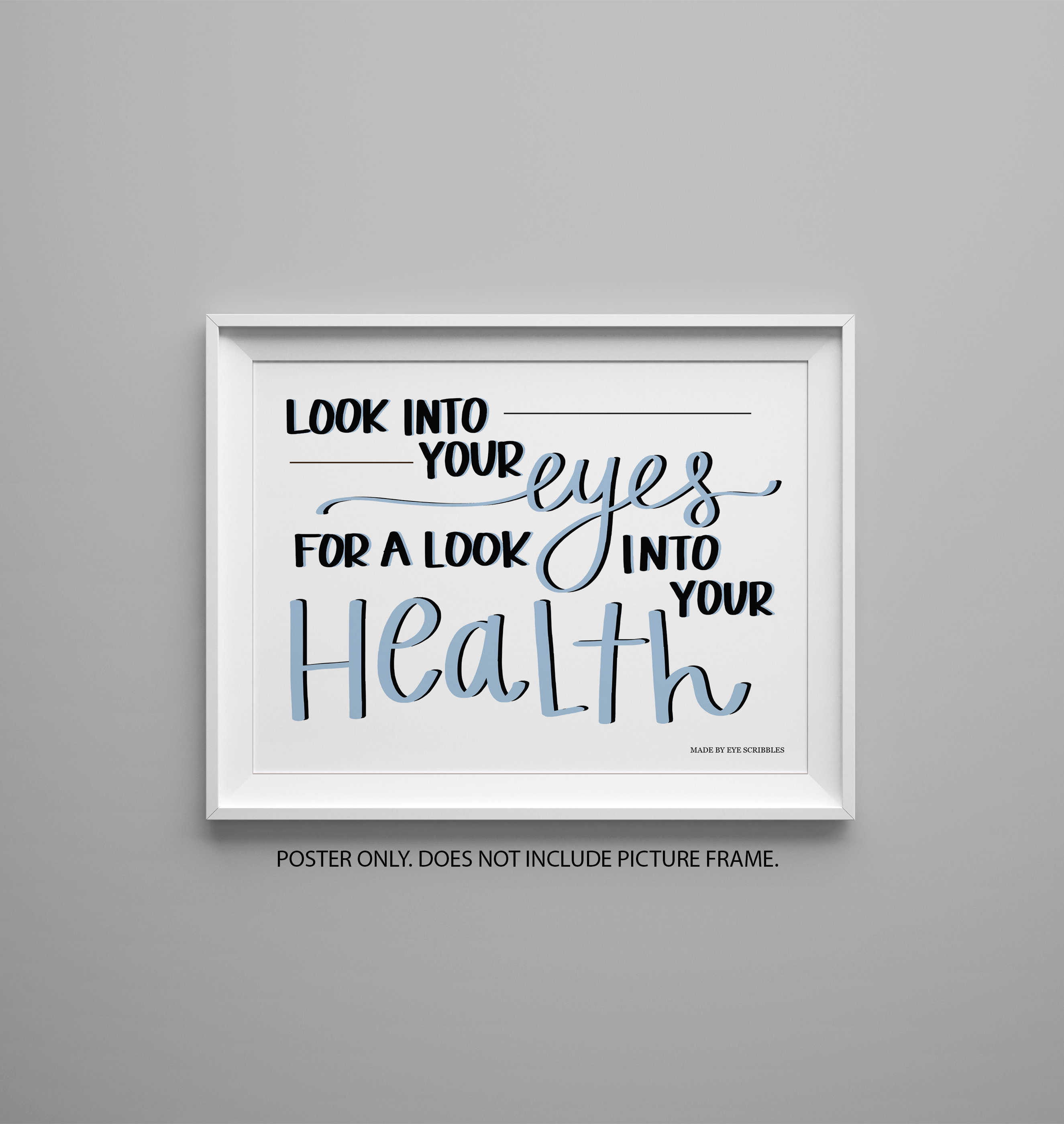 Eye Health Artwork Optometrist Artwork Healthy Eyes Art - Etsy