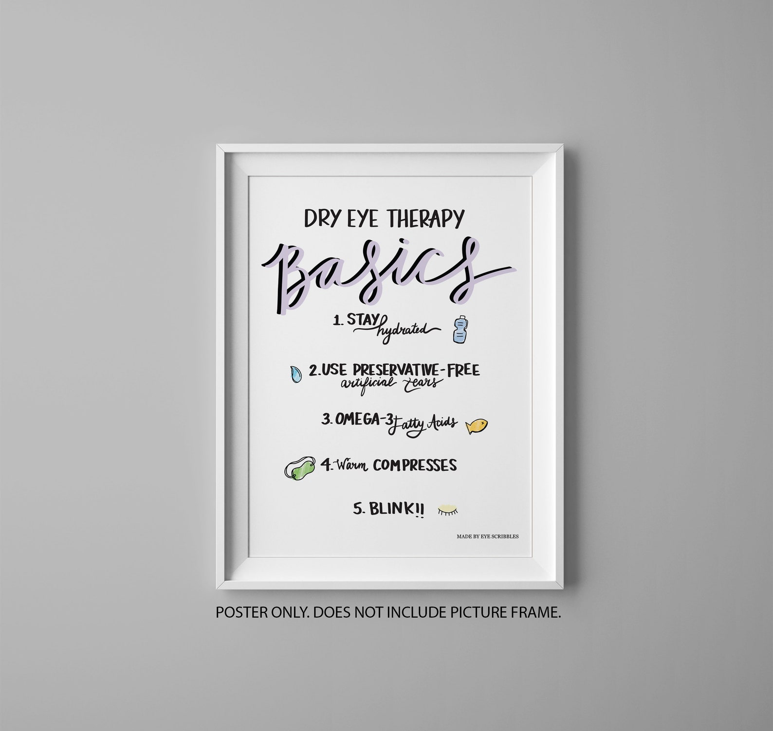 Dry Eye Therapy Dry Eye Poster Educational Optometry | Etsy