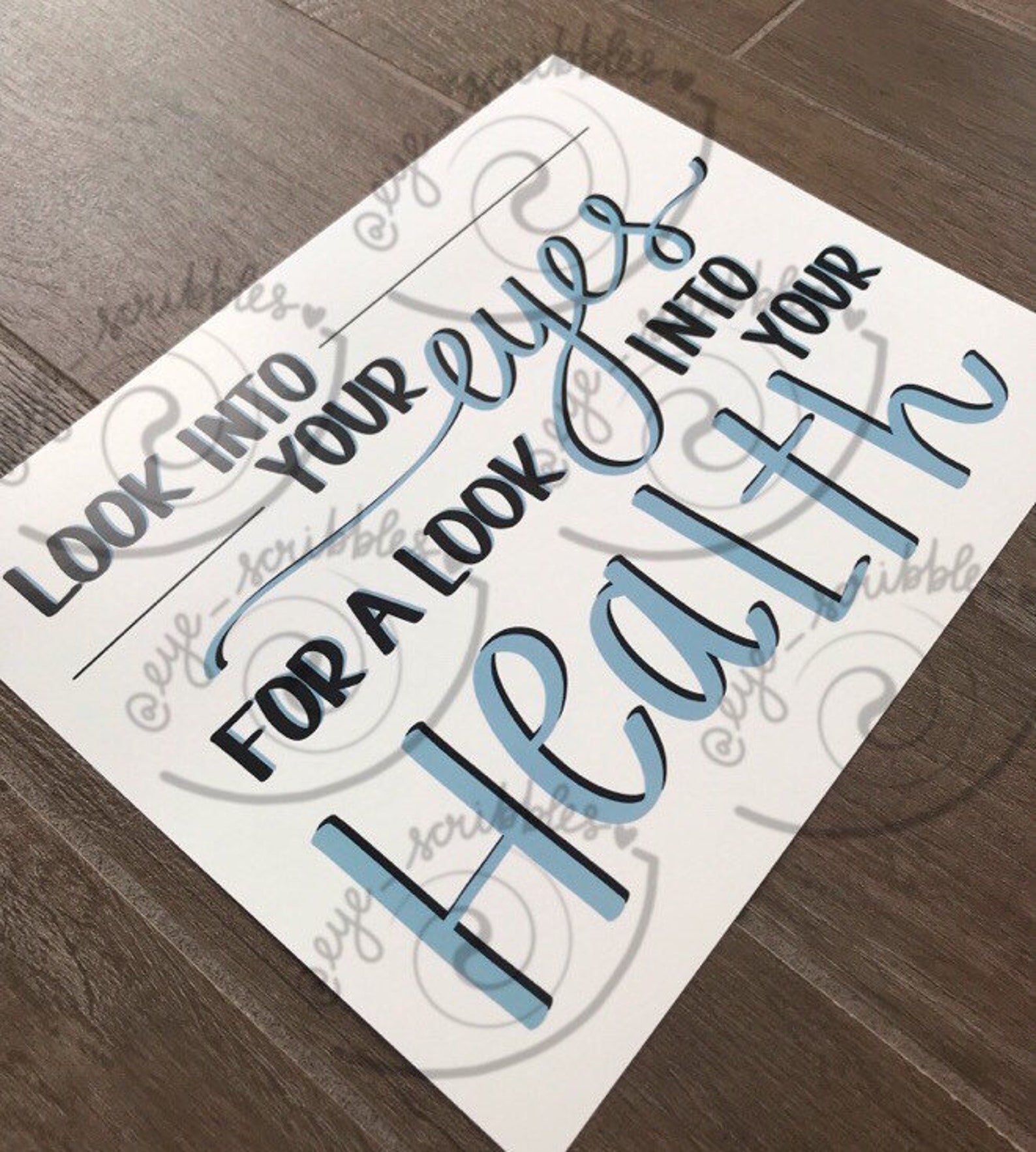 Eye Health Artwork Optometrist Artwork Healthy Eyes Art - Etsy