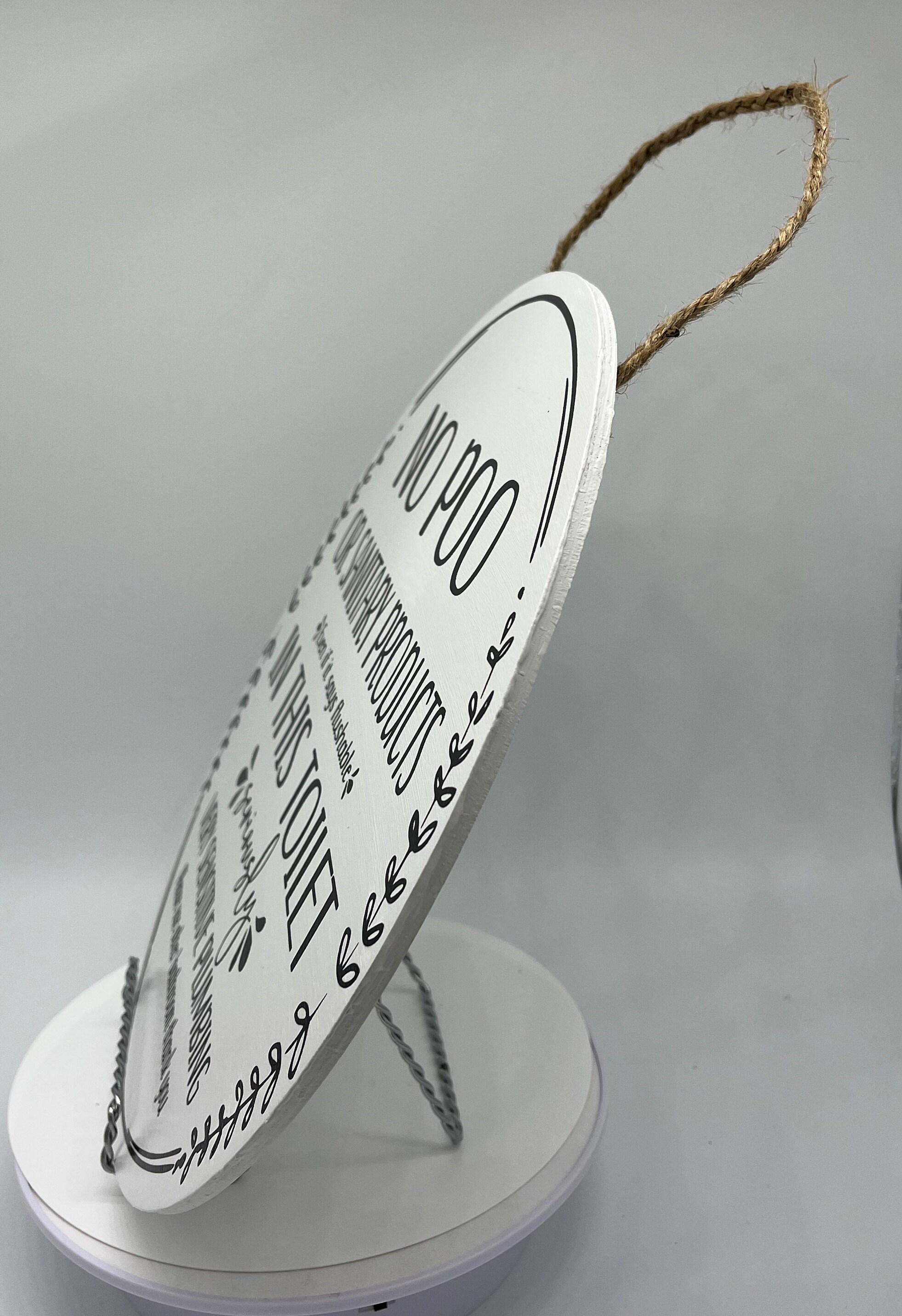 No Poo Bathroom Sign: Sensitive Plumbing Decor - Etsy