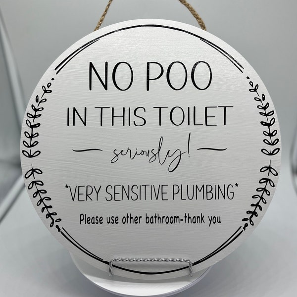 Sensitive Bathroom Signs - Etsy