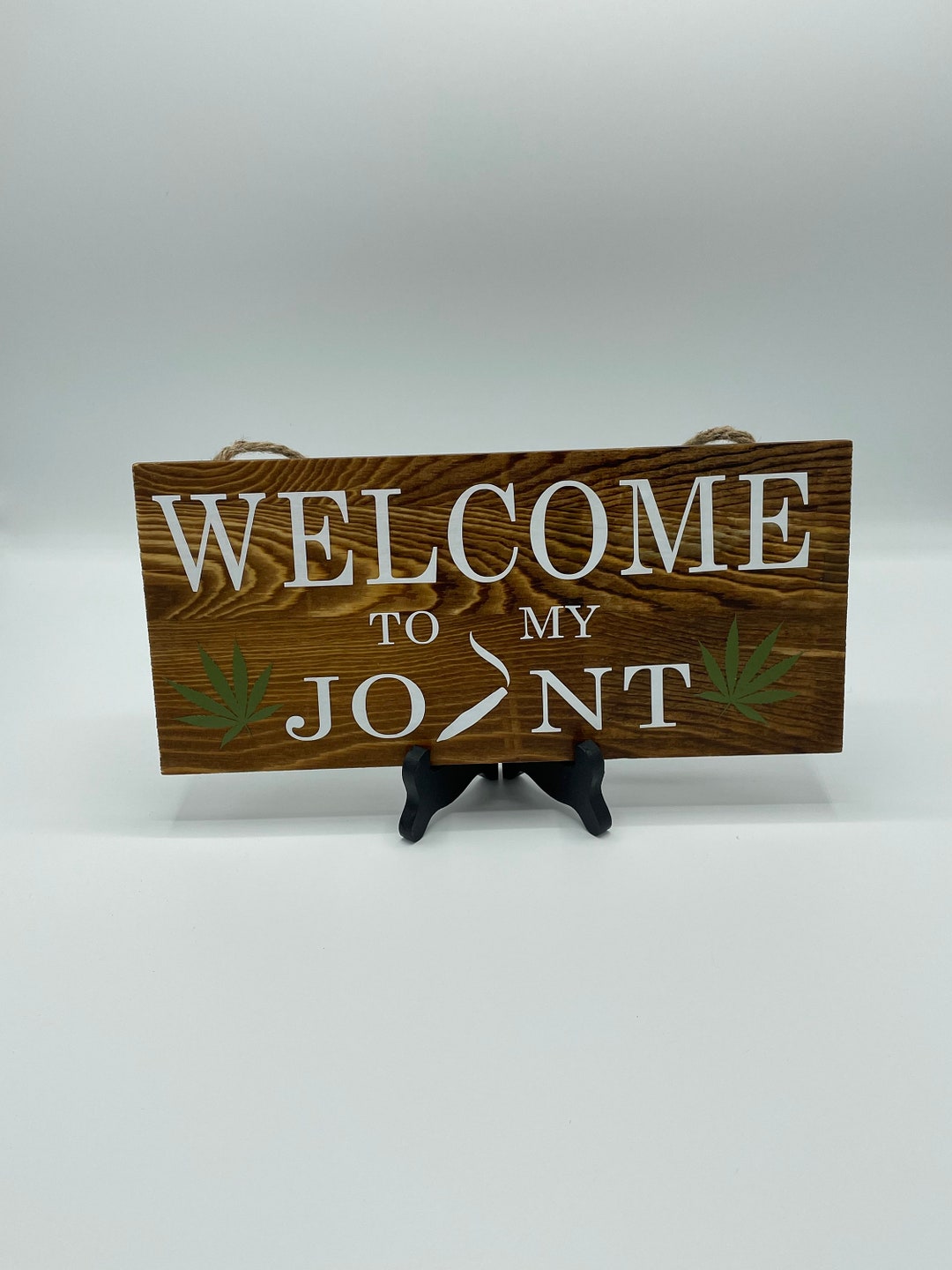 Welcome to My Joint, Marijuana Wood Sign, Cannabis Decor, Weed Signs - Etsy