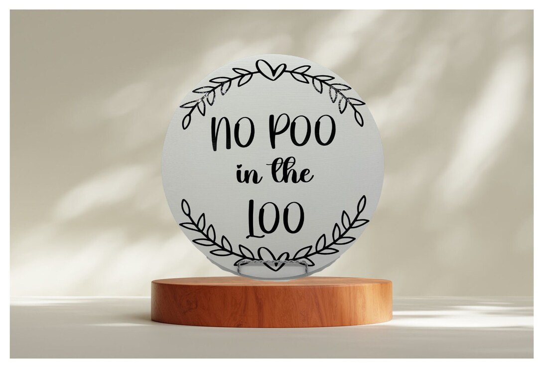 No Poo in the Loo, Bathroom Signs, Sensitive Plumbing Signs - Etsy