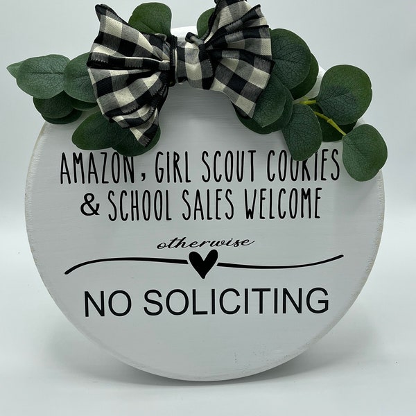 No Soliciting Sign - Etsy