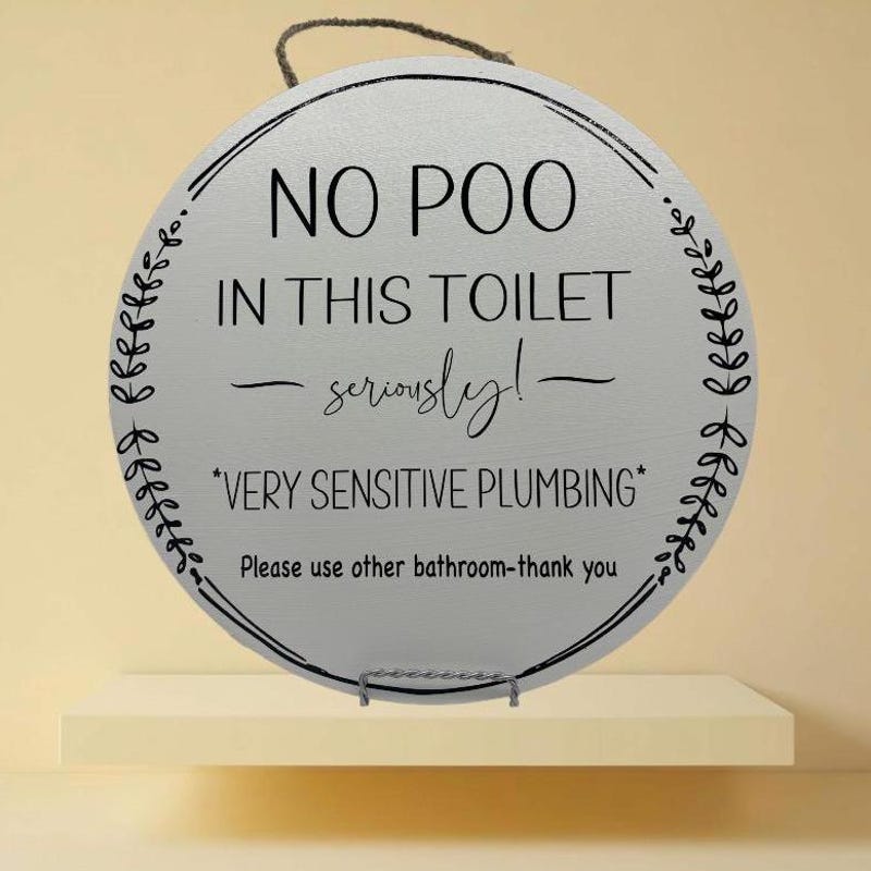 Bathroom Sign for Pee Only - Etsy
