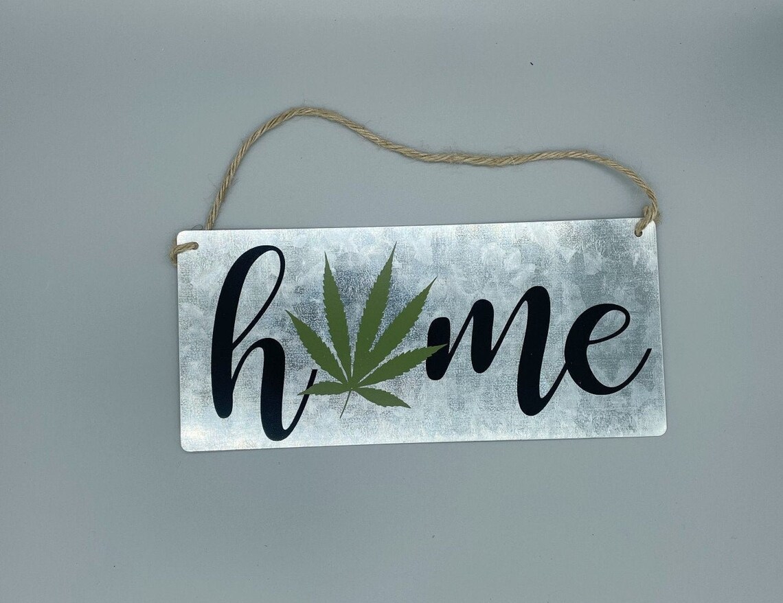 Home weed sign marijuana signs marijuana decor marijuana | Etsy