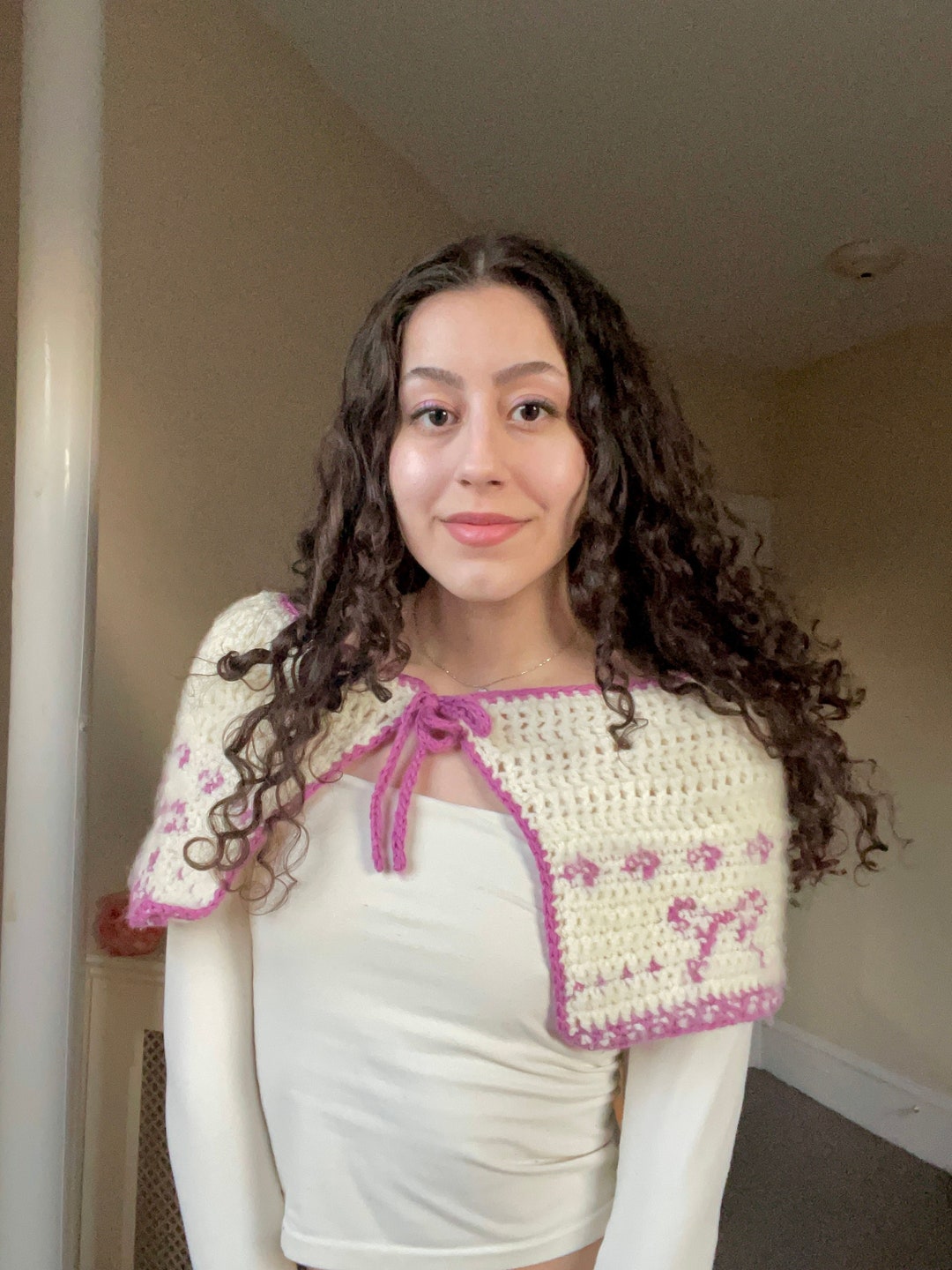 Crochet Bow Shawl - Etsy