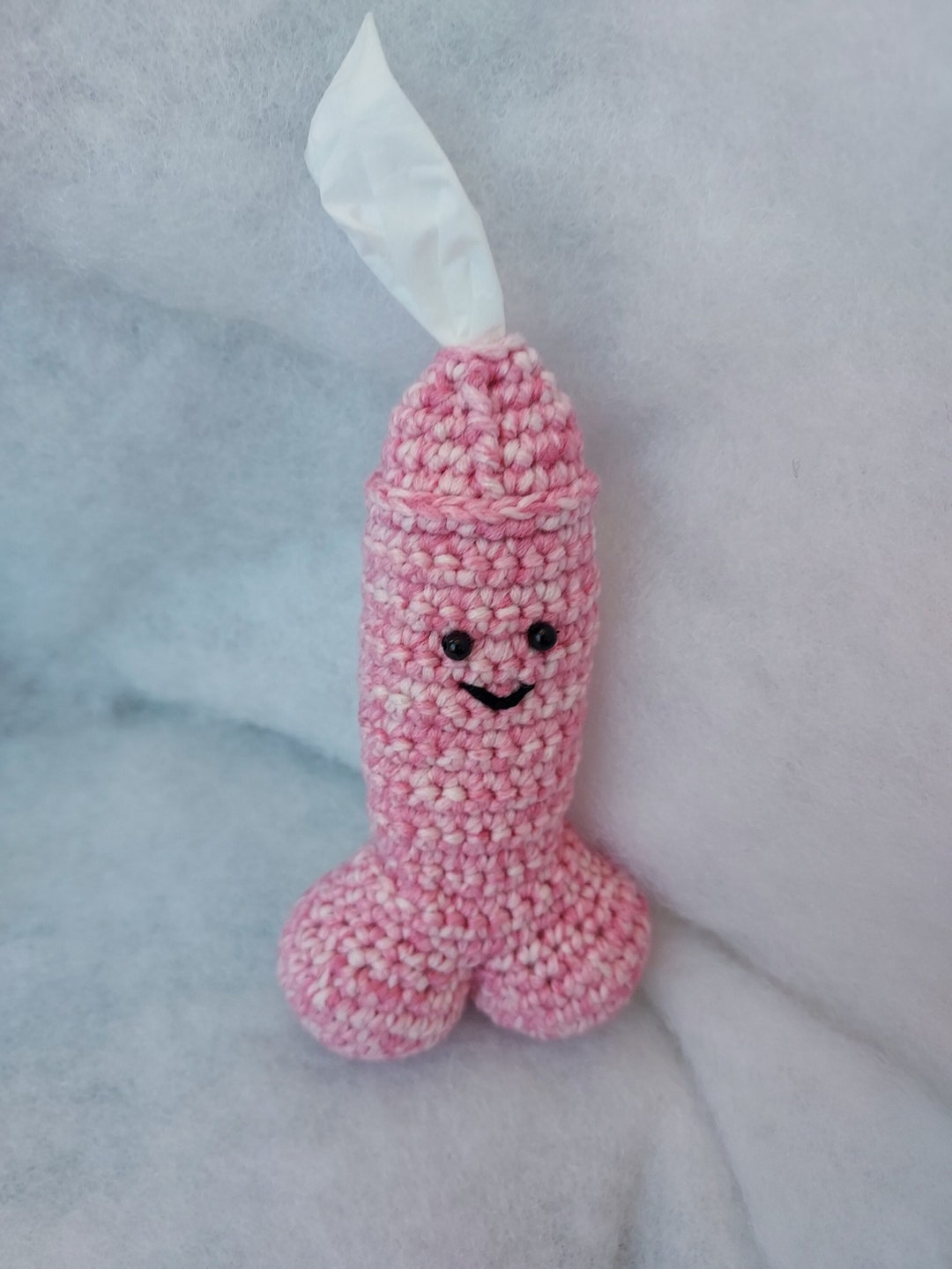 Crochet Willy Personal Tissue Holder, Valentine Gift, Hen Party Gift ...