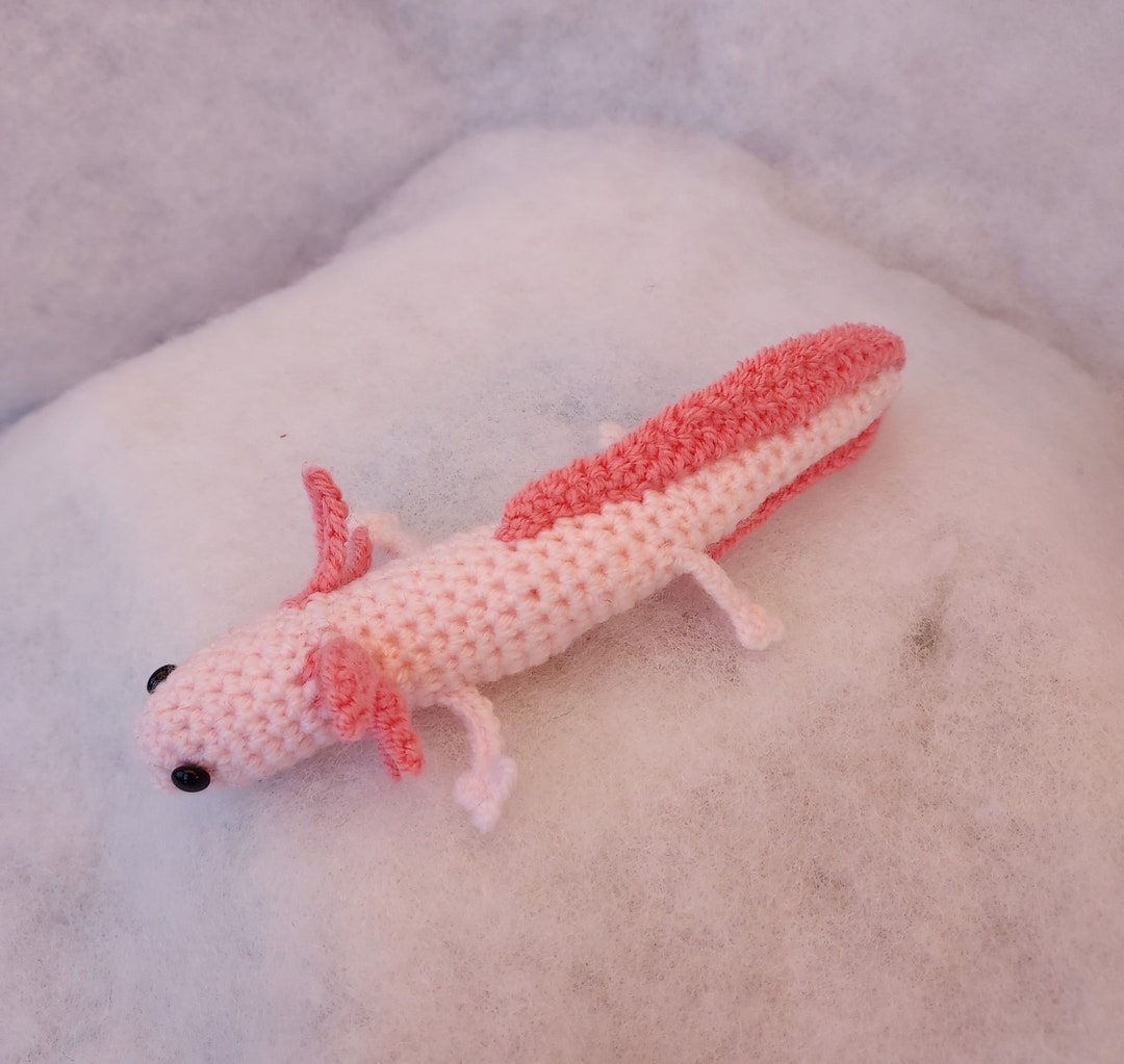 Axolotl, Crochet Salamander, Crochet Newt, Amphibian, Mexican Walking ...
