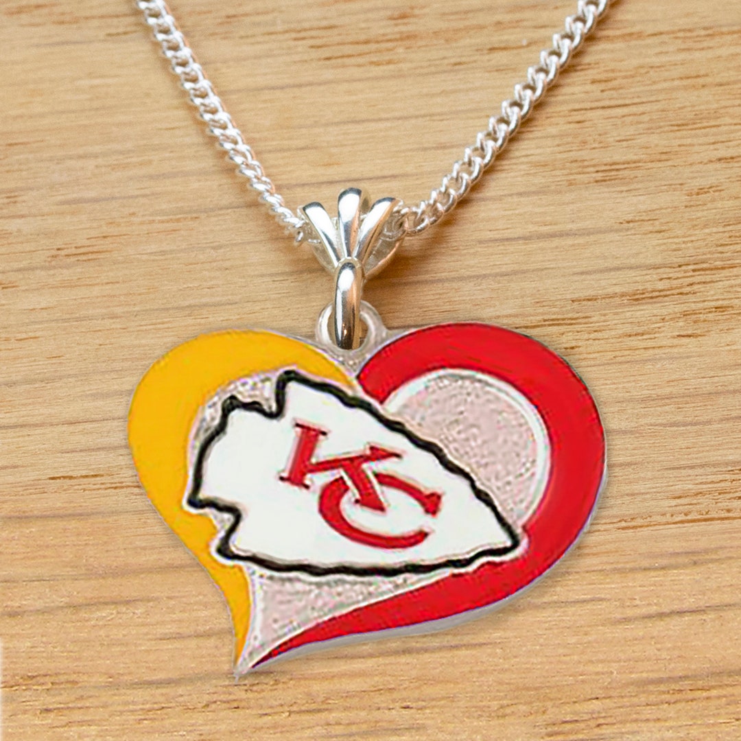 Football Heart-shaped Team Pendant Necklace - Etsy