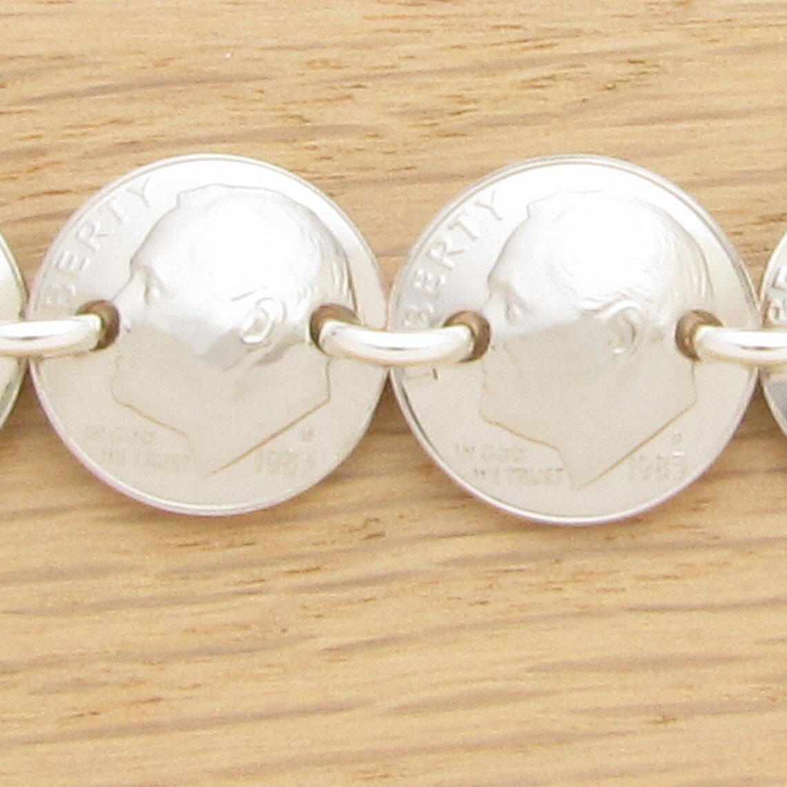 1984 US Dime Bracelet Celebrating 35 Years Birthday - Etsy