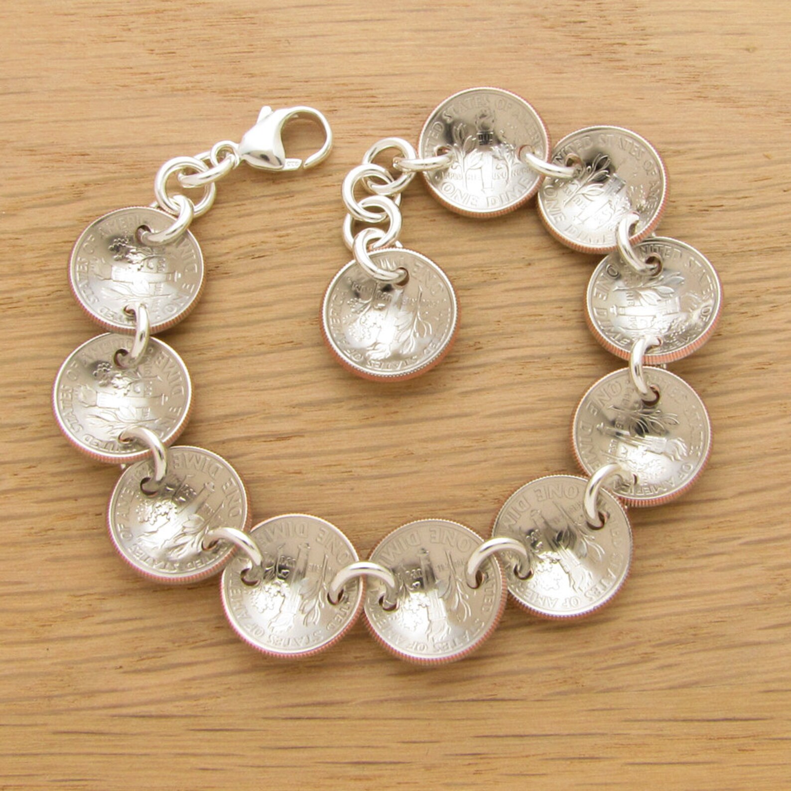 2010 US Dime Bracelet Celebrating 10 Years Birthday | Etsy