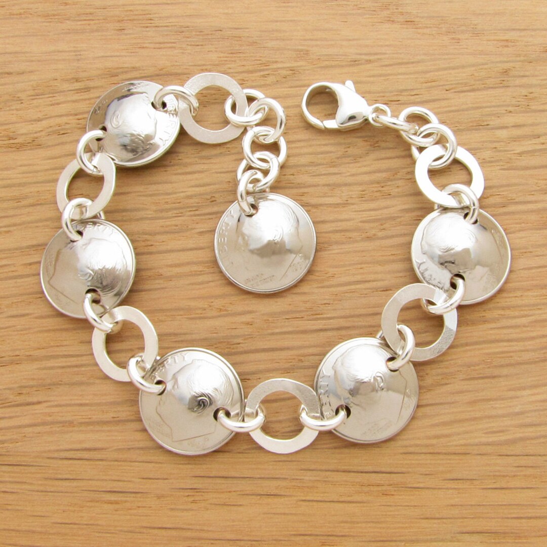 2021 US Dime Bracelet With Silver Rings - Celebrating Graduation ...