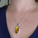 Amber Yin Yang Necklace, Sterling Silver - Etsy