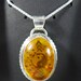 Amber Yin Yang Necklace, Sterling Silver - Etsy