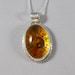 Amber Yin Yang Necklace Sterling Silver - Etsy