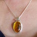 Amber Yin Yang Necklace, Sterling Silver - Etsy
