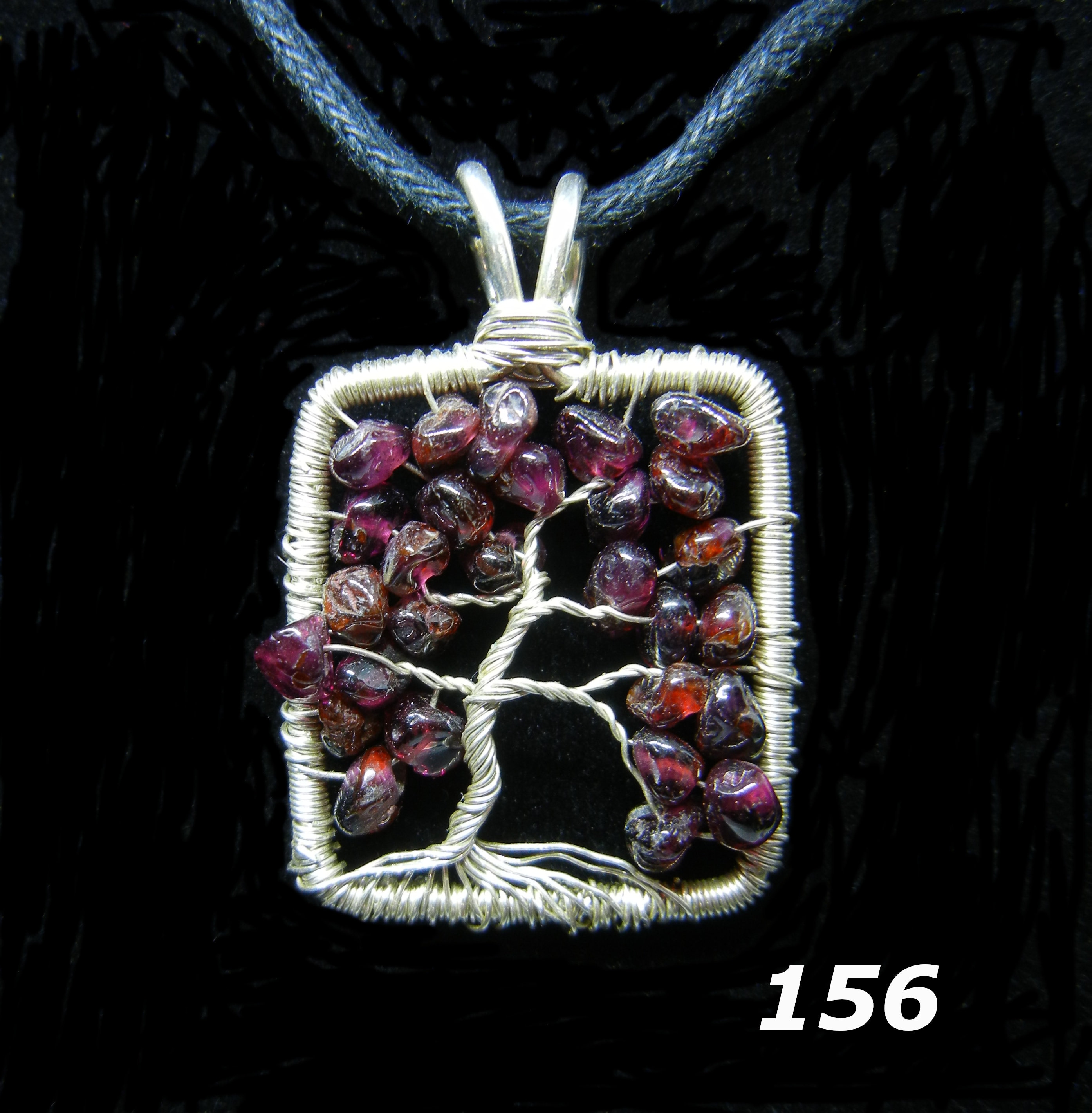 Tree of Life Necklace Sterling Silver, Choose One- Citrine, Garnet or ...