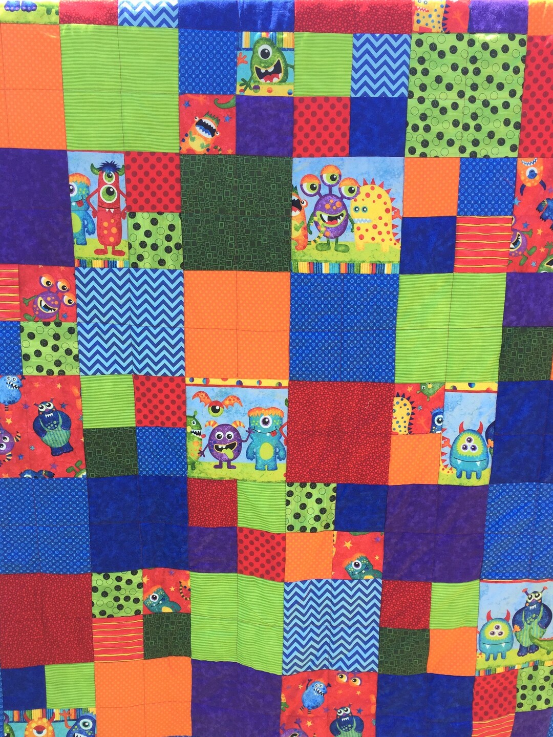 Monster Quilt Pattern PDF Download - Etsy