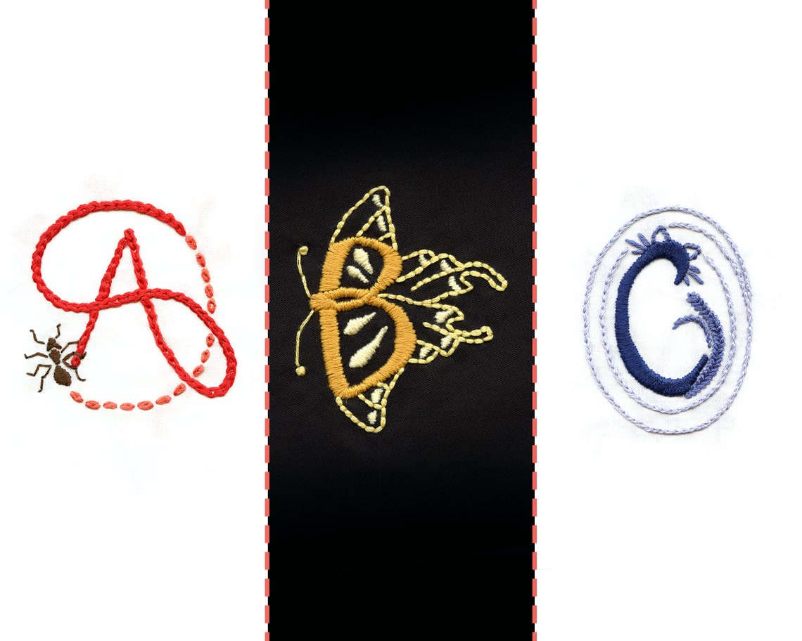 Alphabet Sampler Hand Embroidery Animal Alphabet Beginner - Etsy