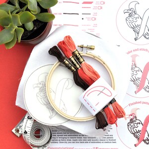 V for Vulture • Beginner Hand Embroidery Kit • V Monogram Starter Kit ...