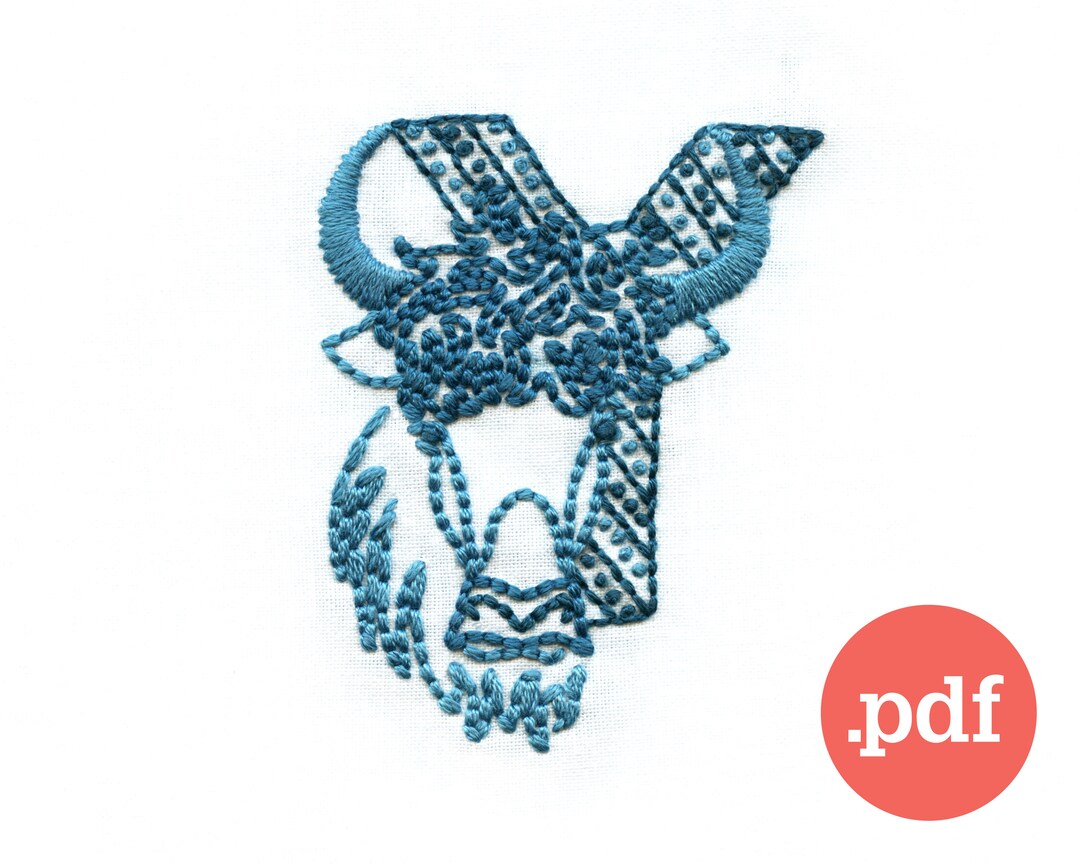 Y for Yak • Hand Embroidery Pdf Pattern • Y Monogram Patch • Animal DIY ...