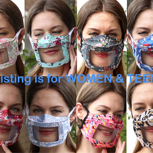 Transparent Face Mask for Teacher - Etsy