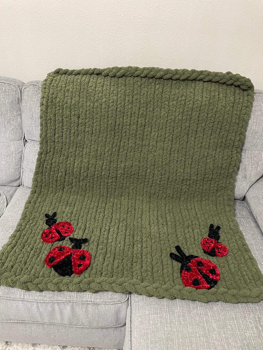 Crochet Ladybug Blanket - Etsy