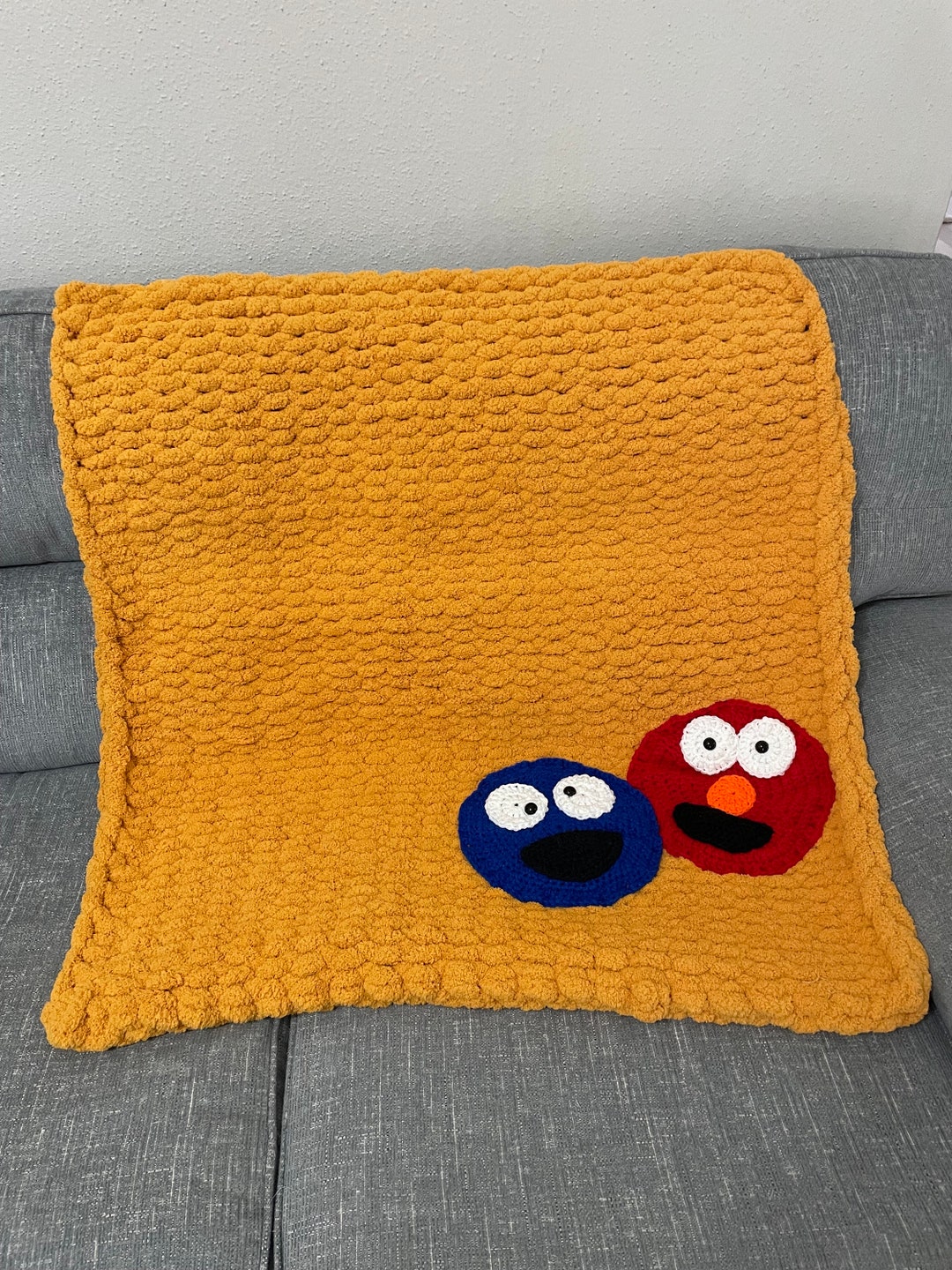 Crochet Elmo Blanket - Etsy