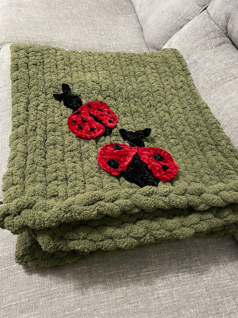 Crochet Ladybug Blanket - Etsy