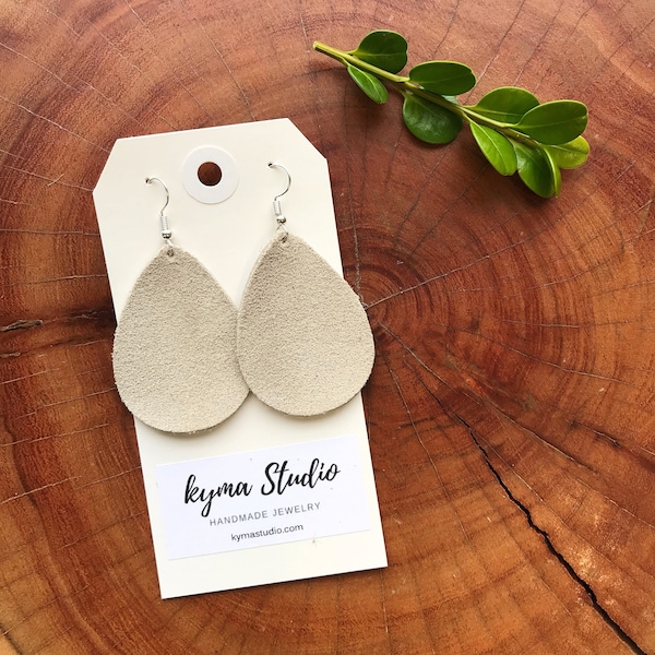 Nickel And Suede Earrings