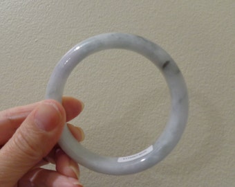 White jade bangle | Etsy