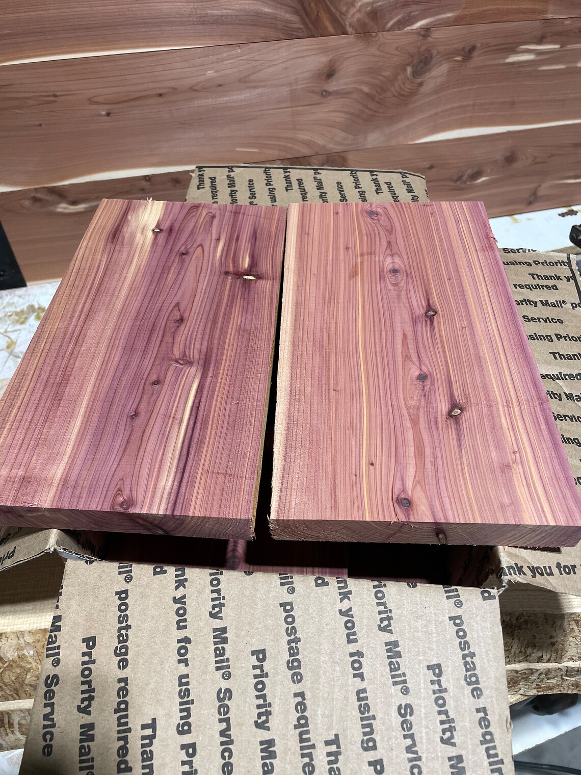 7/8" Aromatic Eastern Red Cedar Craft Wood - 5 Pieces - Etsy