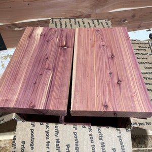 7/8" Aromatic Eastern Red Cedar Craft Wood - 5 Pieces - Etsy